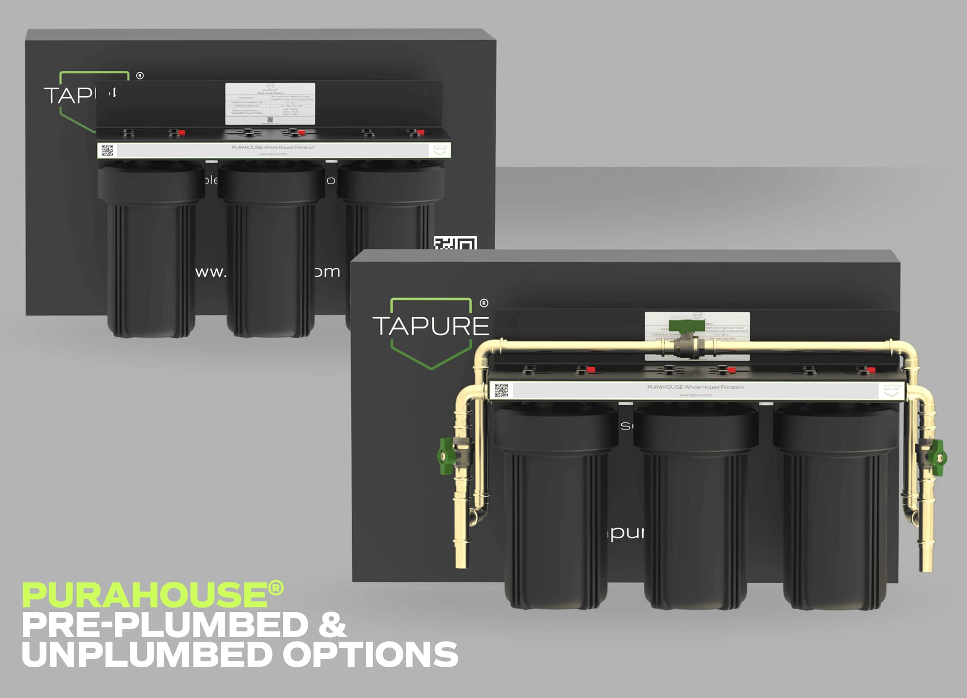 Purahouse® Whole House Filtration & Anti Scale - Tapure - USA