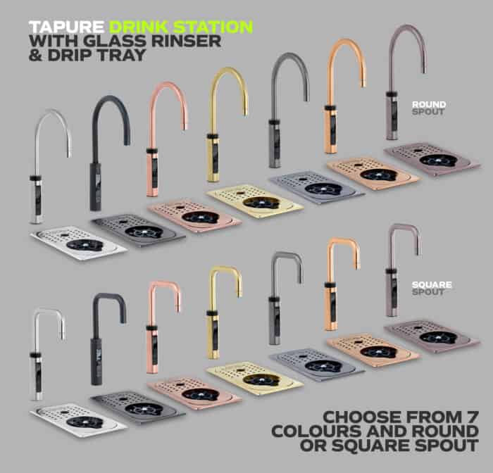 Tapure Drink Station & Tapure ® Purifier - Boiling, Sparkling, Chilled - Tapure