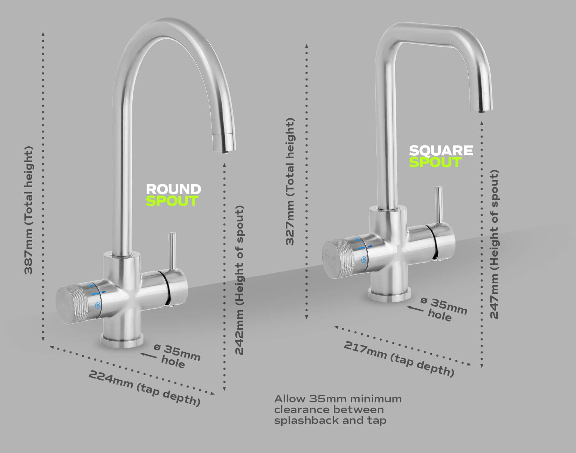 TAPURE® PURIFIER & TAMAR - 5 IN 1 TAP BOILING, SPARKLING, CHILLED ALKALINE WATER - Tapure
